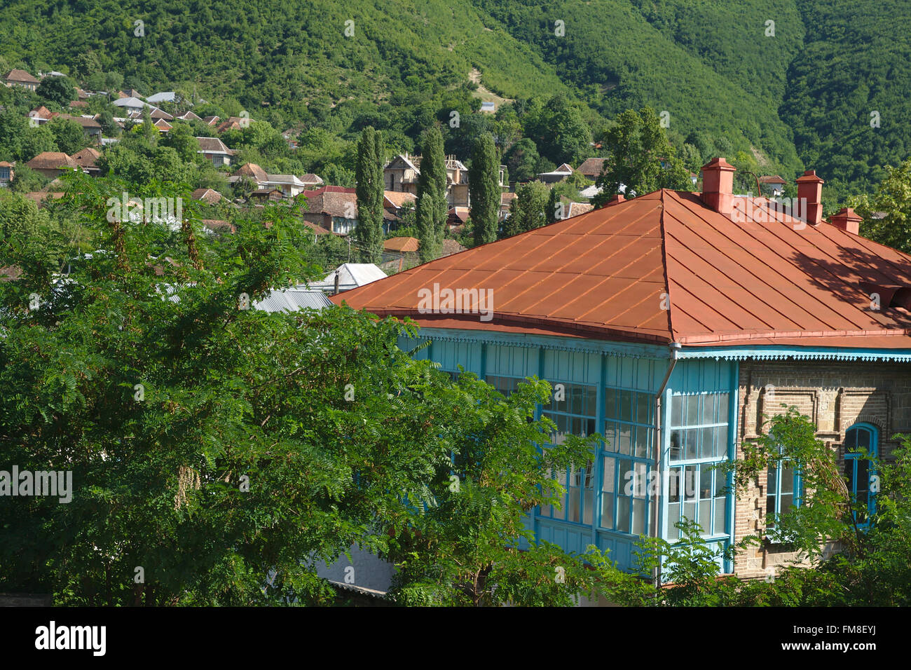 Old building in Shaki, Azerbaijan Stock Photo - Alamy