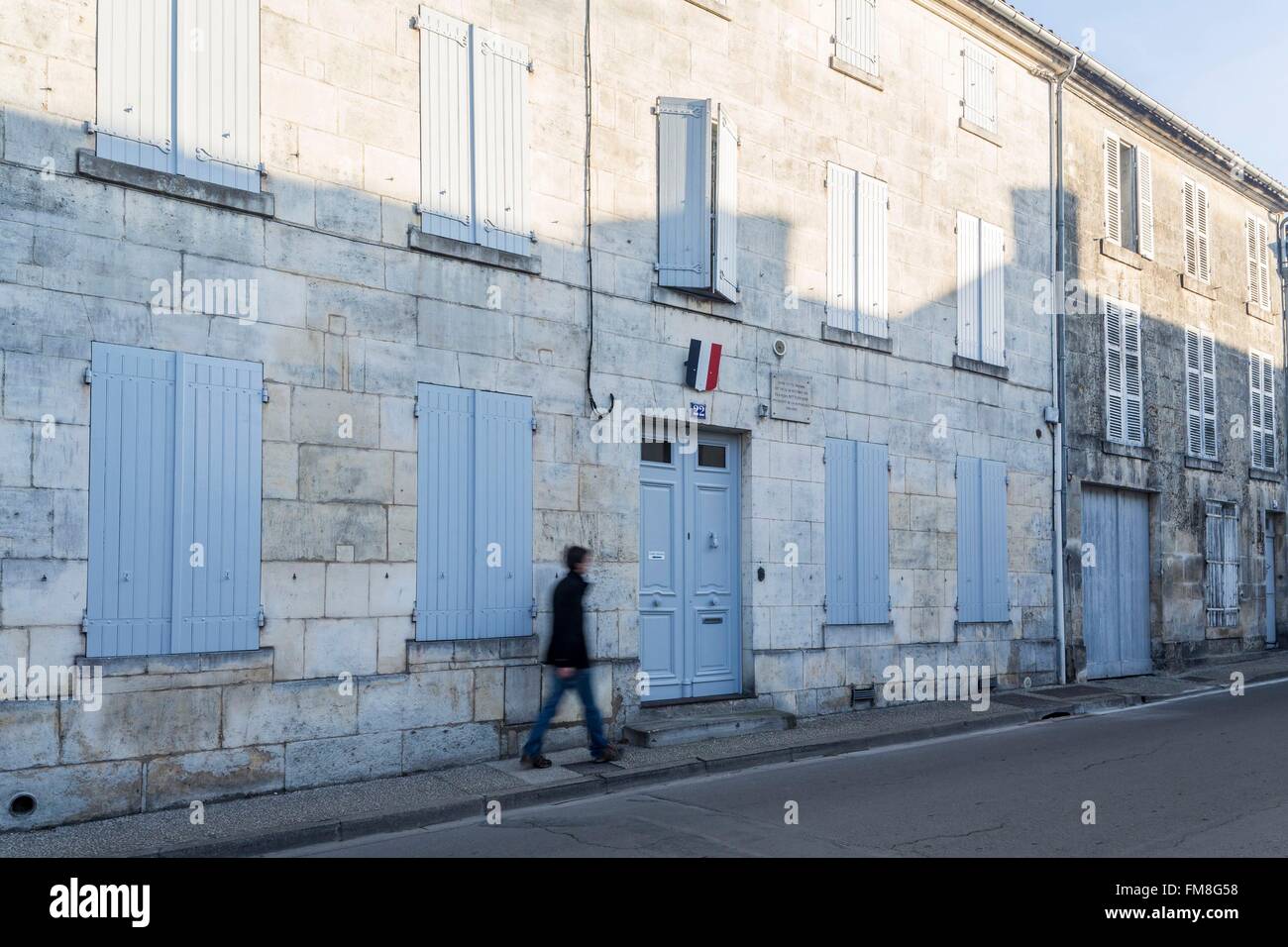 France, Charente, Jarnac, birthplace of Francois Mitterrand located 22 ...