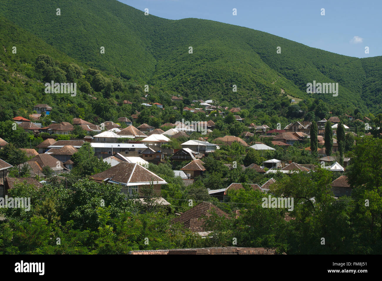 View across Shaki, Azerbaijan Stock Photo - Alamy