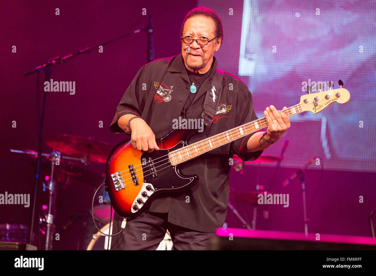Milwaukee, Wisconsin, USA. 9th Mar, 2016. Bassist BILLY COX performs ...