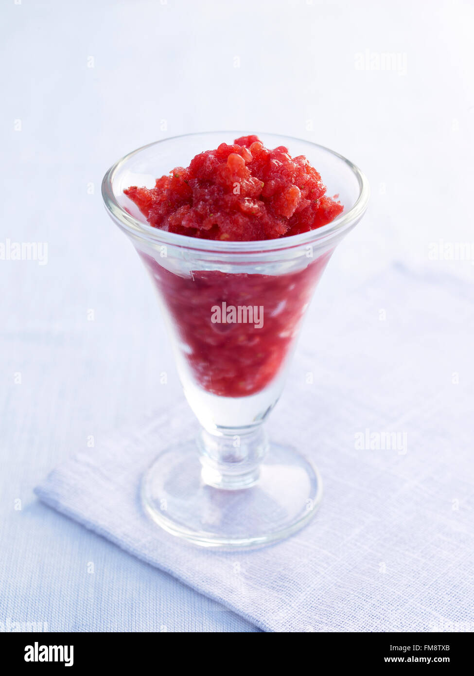 Strawberry and raspberry granita Stock Photo - Alamy