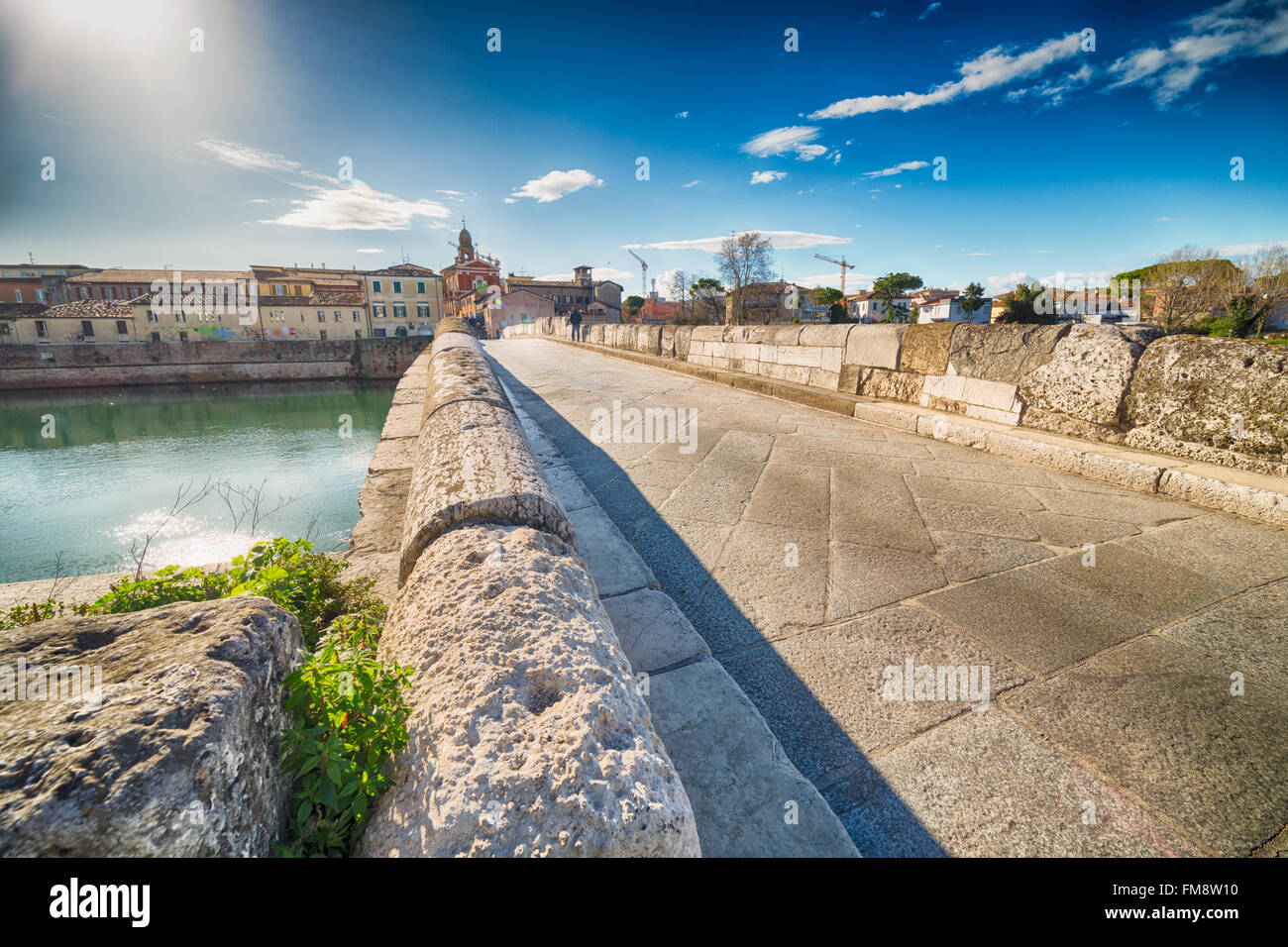 Tiberius Bridge in Rimini, one of the most solid architectural ...