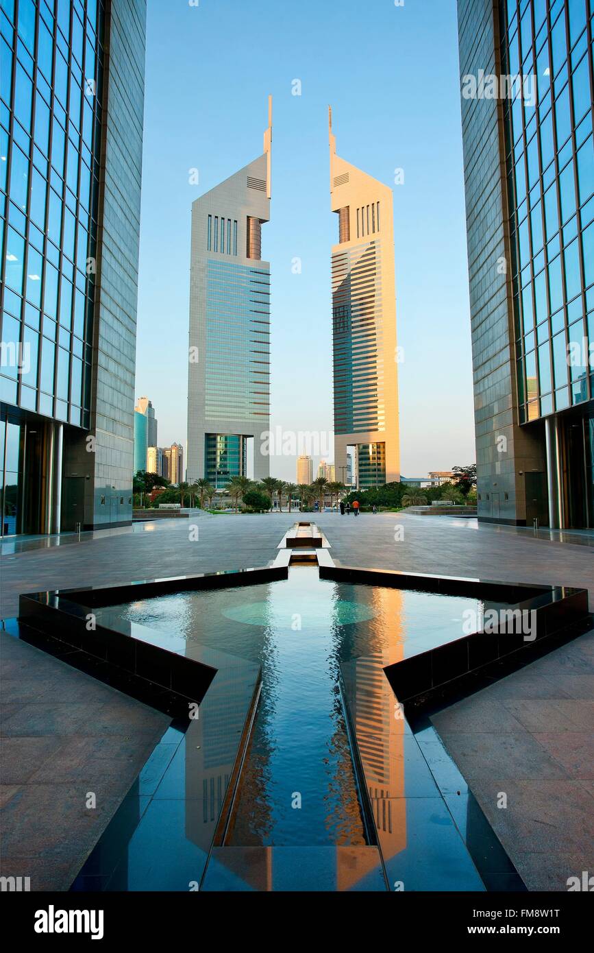 United Arab Emirates, Dubai, Emirates Towers Stock Photo - Alamy