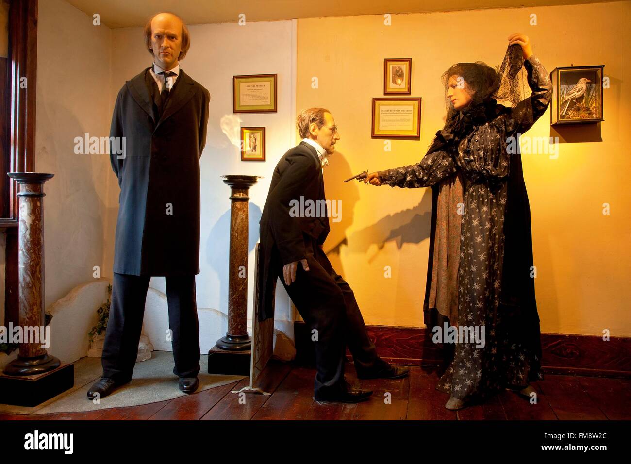 United Kingdom, London, Display in the Sherlock Holmes Museum Stock ...