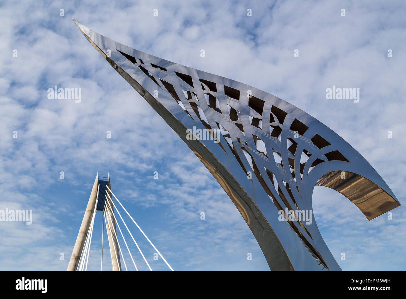 Chrome fish seen greeting visitors & locals who use the Marine Way ...