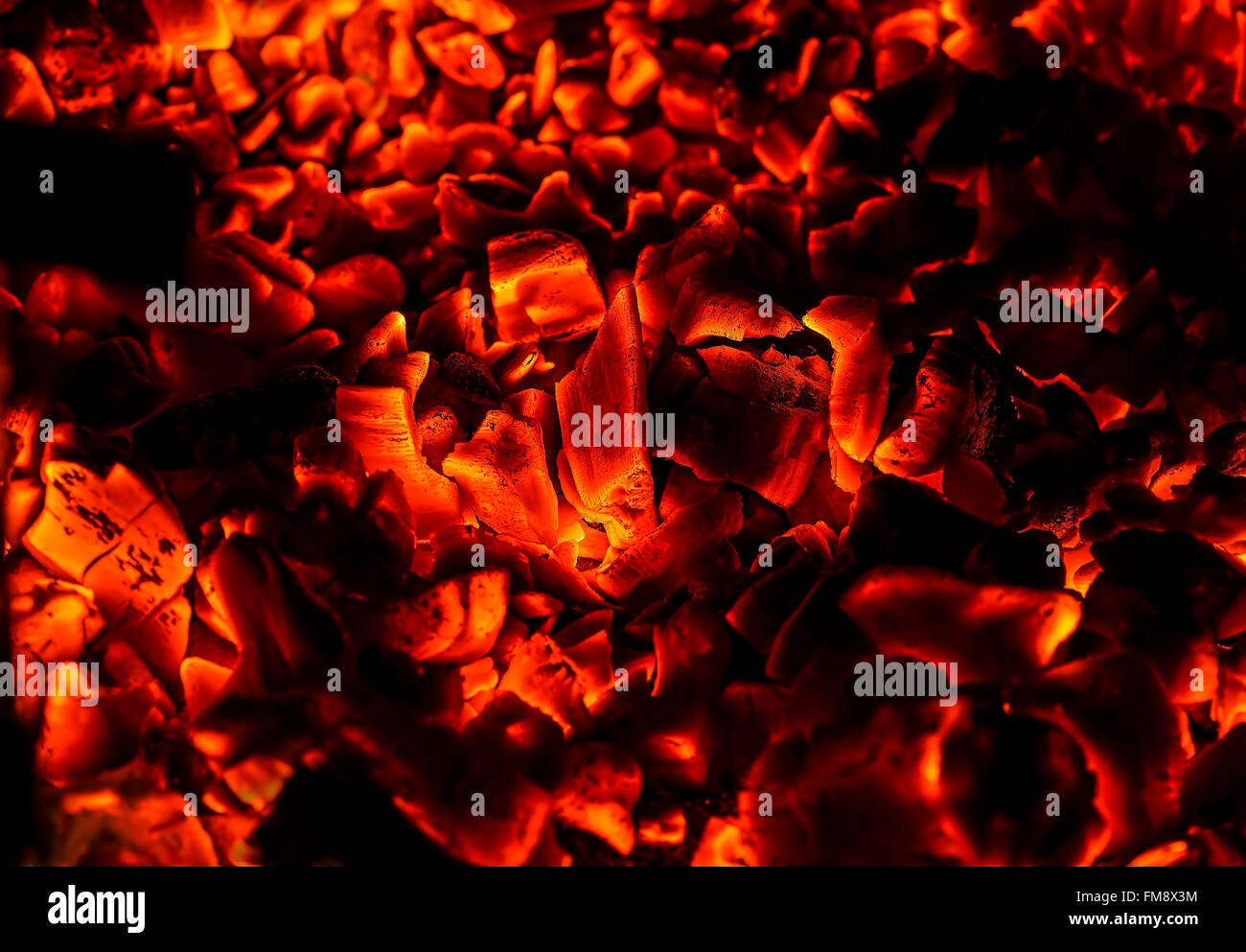 Hot coal, close up in the furnace Stock Photo - Alamy