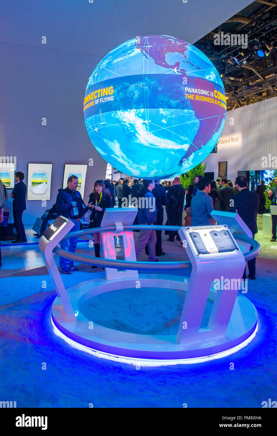 The Panasonic booth at the CES show in Las Vegas Stock Photo - Alamy