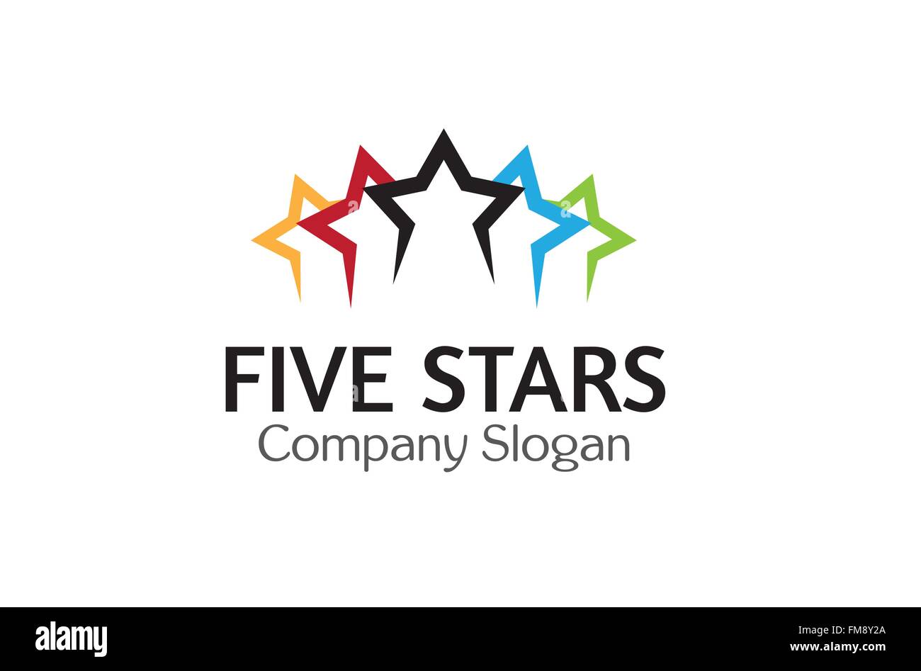 The five stars Stock Vector Images - Alamy