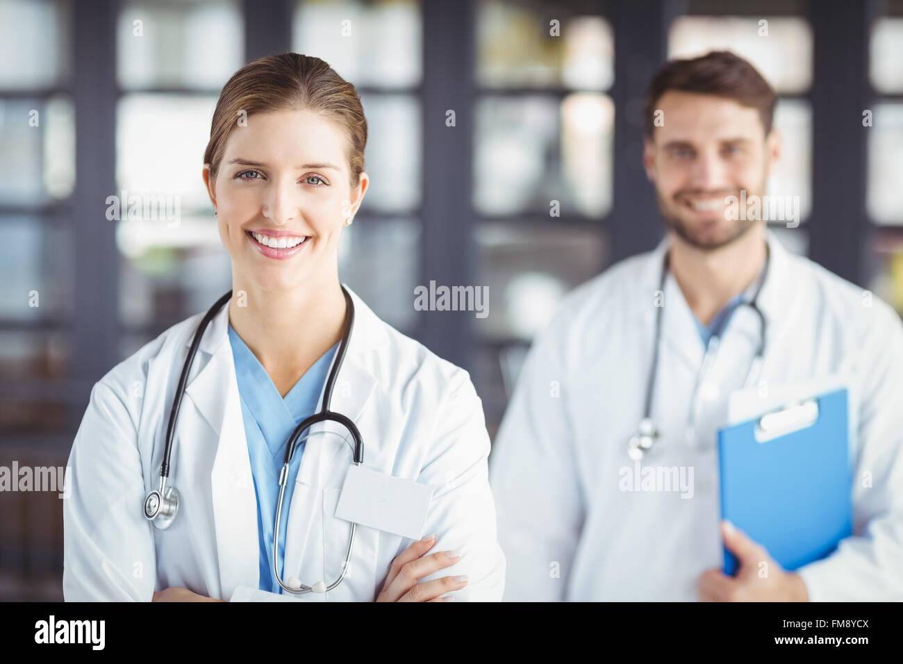 Portrait of smiling doctors Stock Photo - Alamy