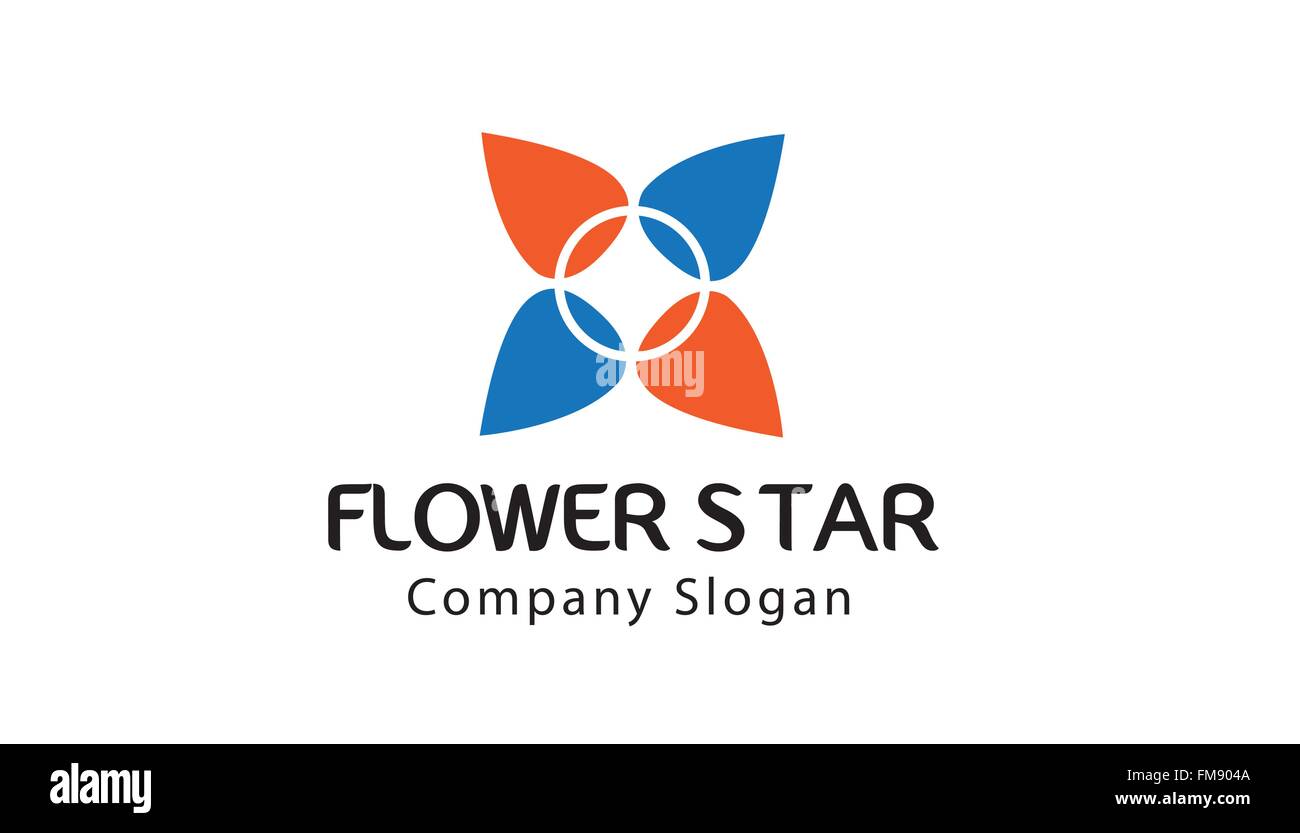 Flower Star Design Illustration Stock Vector Image & Art - Alamy