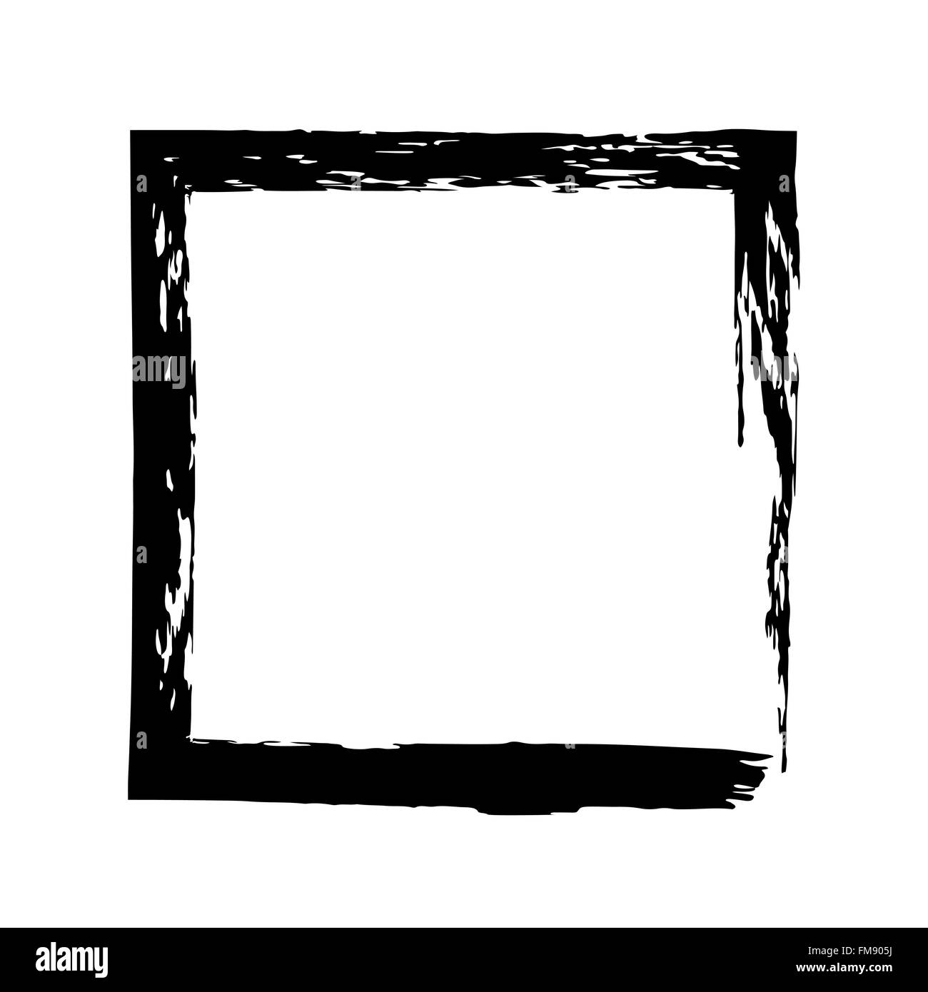 Frame square ink grunge background Stock Vector Image & Art - Alamy