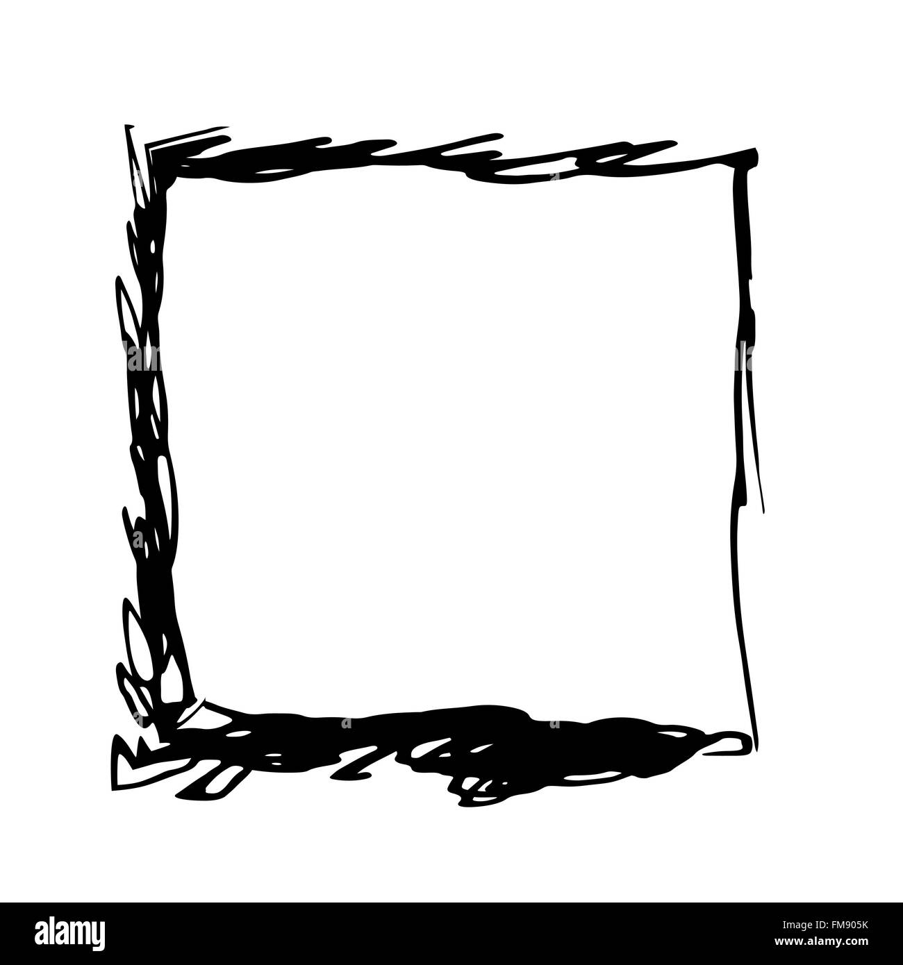 Frame square ink grunge background Stock Vector Image & Art - Alamy