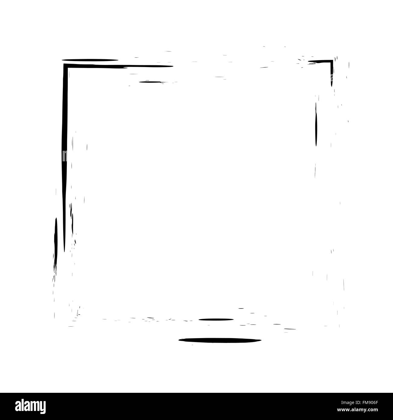 Frame square ink grunge background Stock Vector Image & Art - Alamy