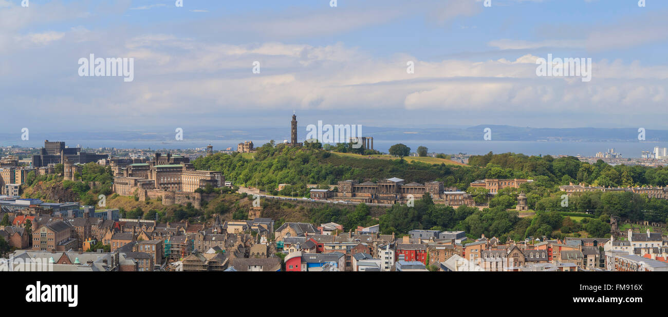 Aerial view calton hill edinburgh hi-res stock photography and images ...