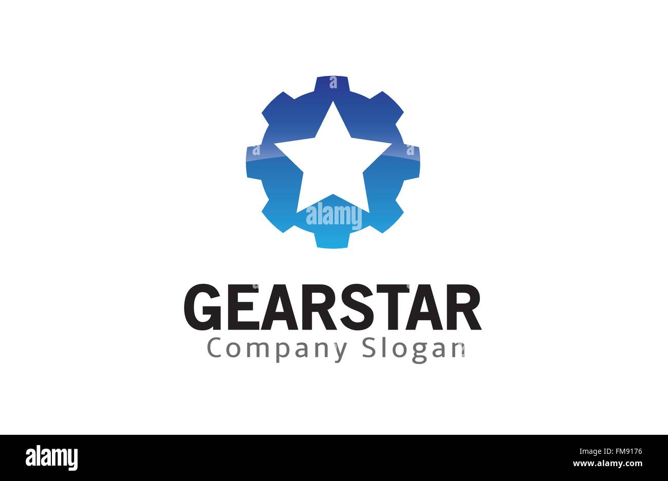 Gear Star Design Illustration Stock Vector Image & Art - Alamy