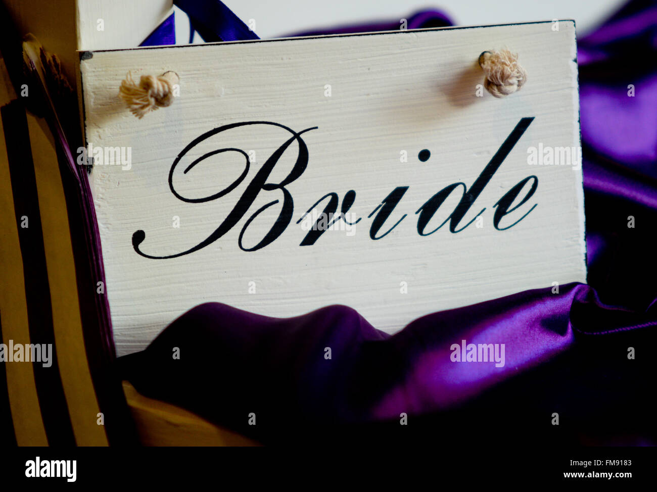 The Bride, bridal sign Stock Photo - Alamy