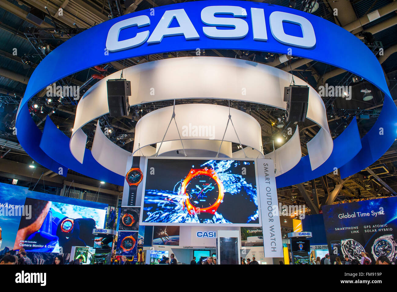 The Casio booth at the CES show in Las Vegas Stock Photo - Alamy