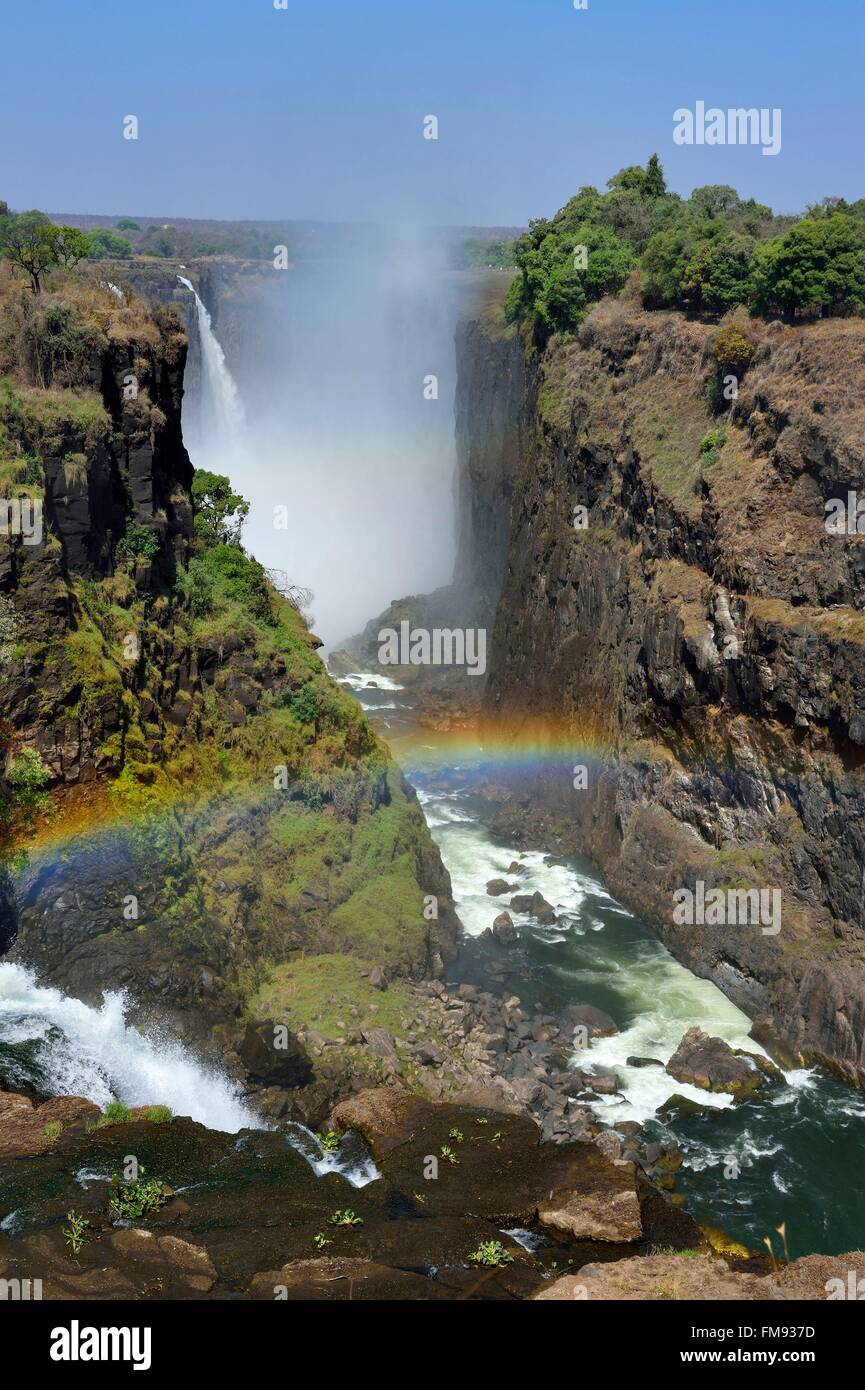 Zimbabwe, Matabeleland North Province, Zambesi River, the Victoria ...