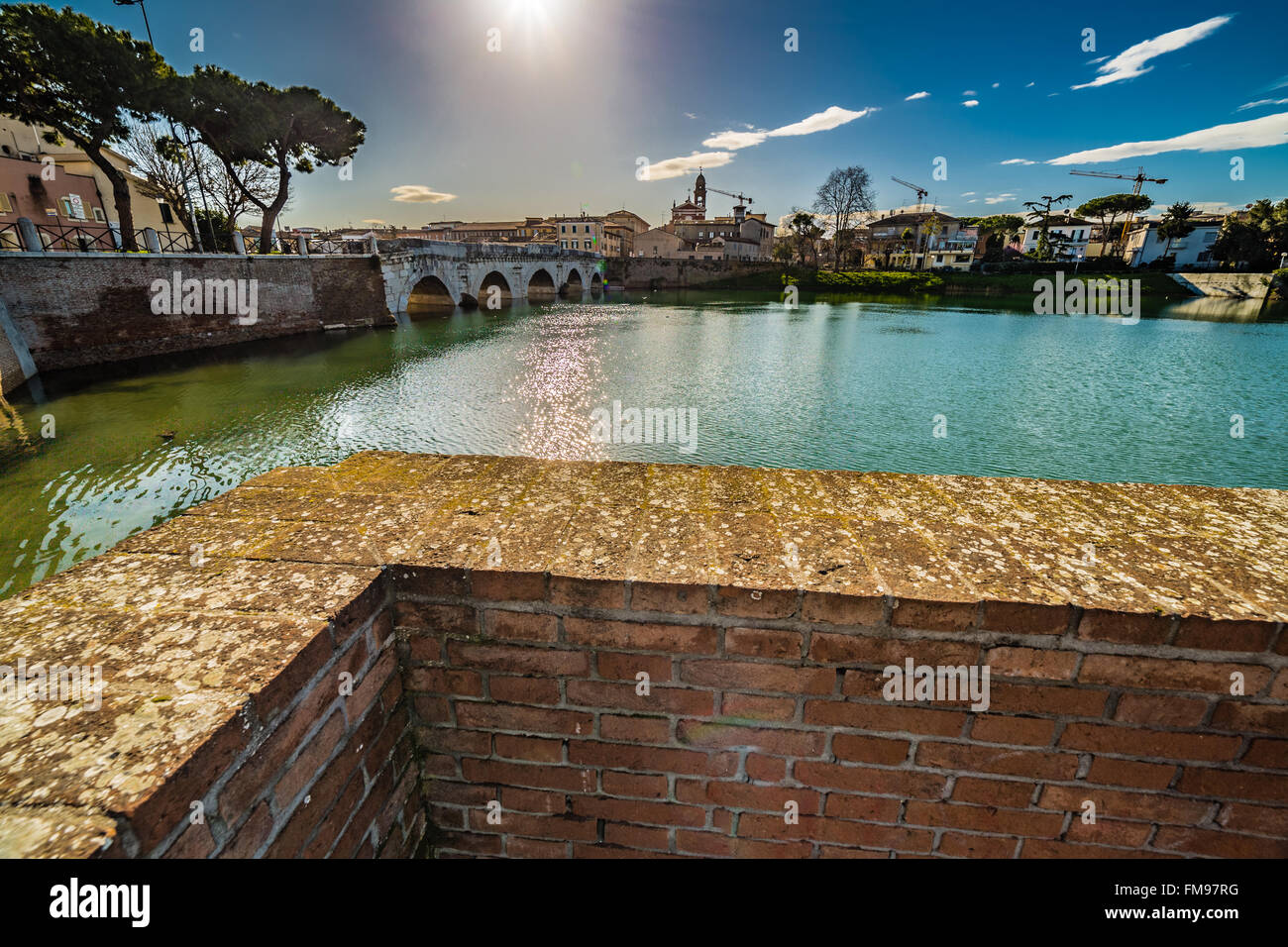 Tiberius Bridge in Rimini, one of the most solid architectural ...