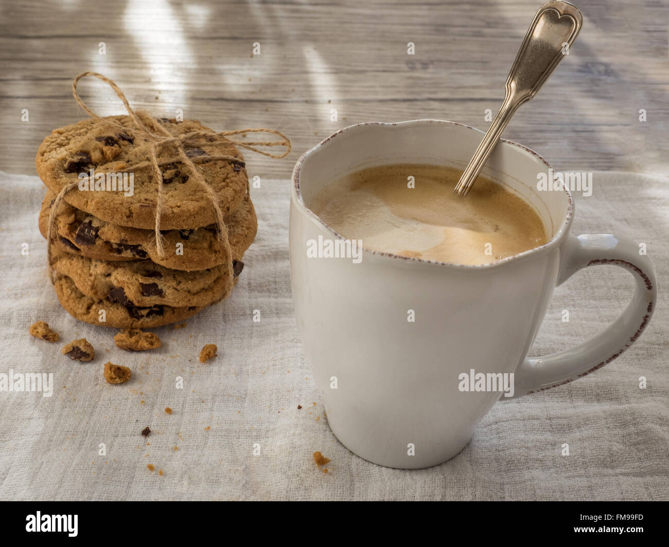 a tower with biscuits Stock Photo - Alamy