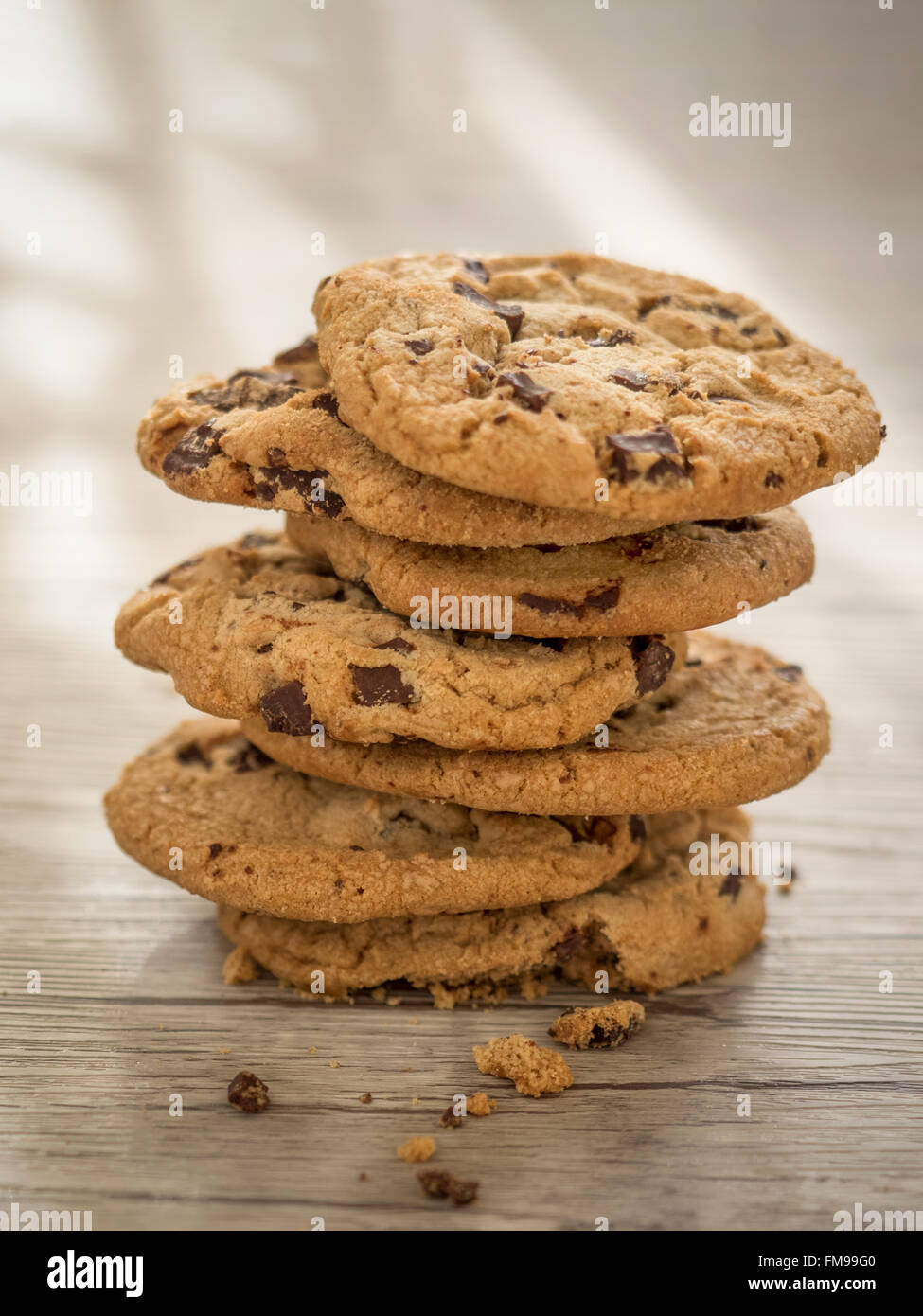 a tower with biscuits Stock Photo - Alamy