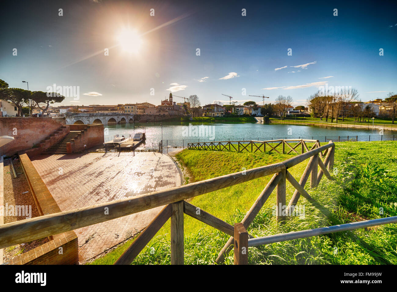 Tiberius Bridge in Rimini, one of the most solid architectural ...