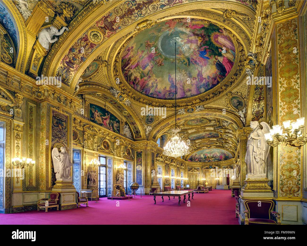 France, Paris, Luxembourg palace, Senate, the Conferences room Stock ...