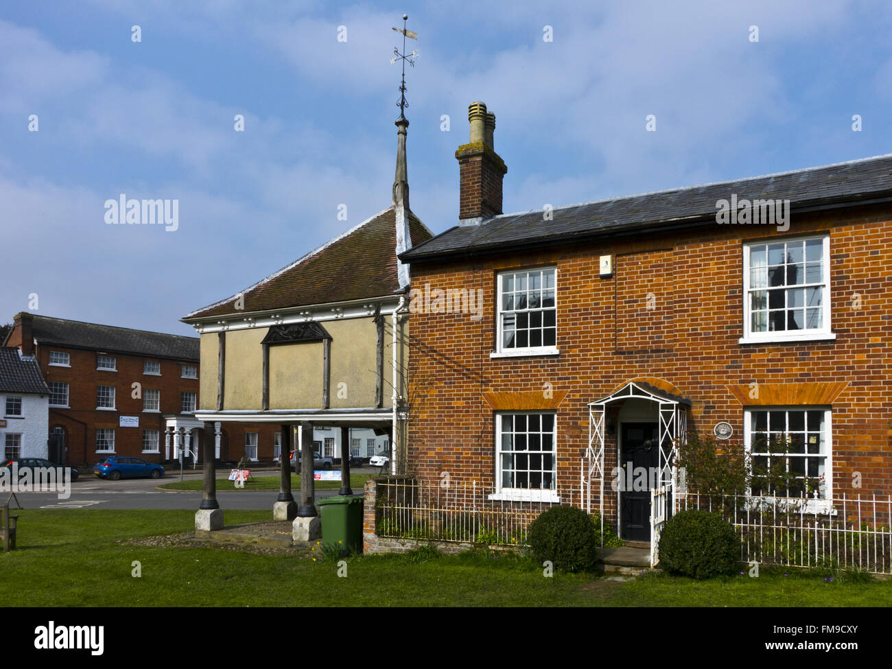 New Buckenham, Market House Stock Photo - Alamy