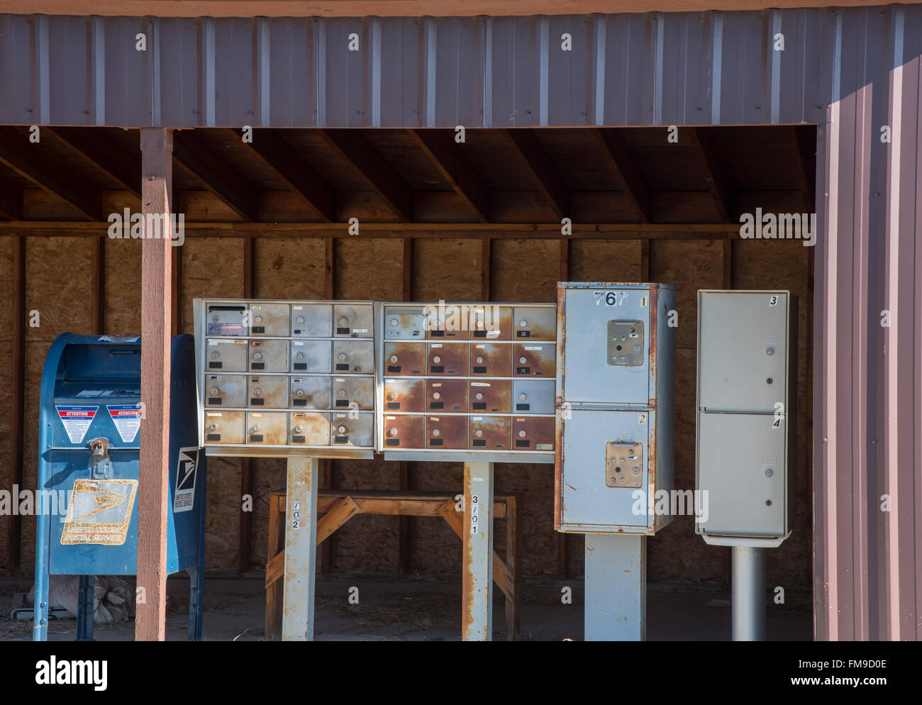 Old Rural Mobile Locked Mail Boxes and U.S. Postage Box Historic Hill ...