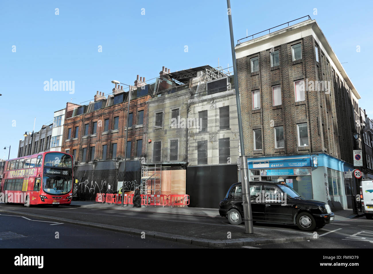 Row of building on Norton Folgate in Spitalfields London UK KATHY ...