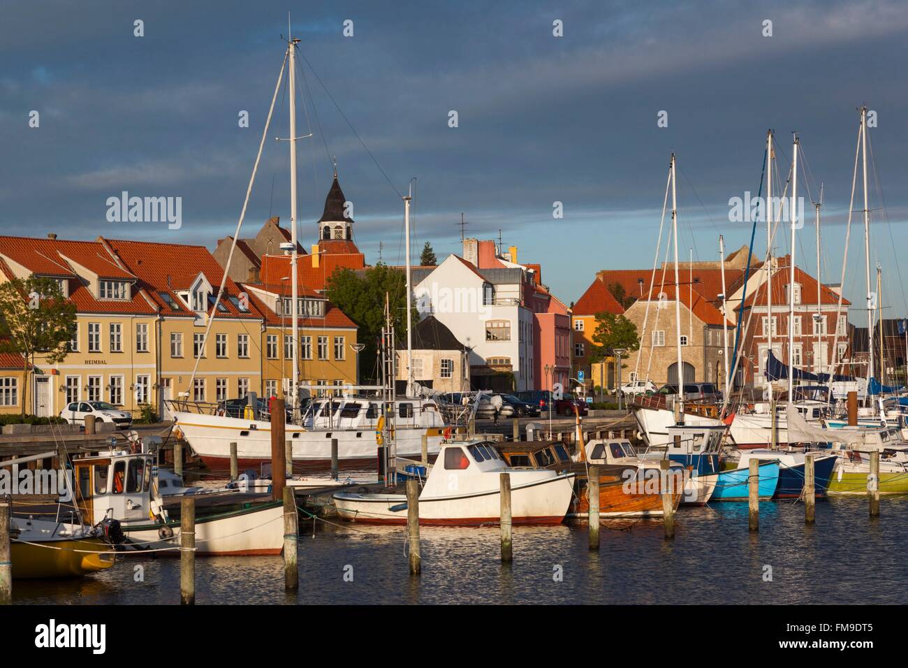 Denmark, Funen, Faaborg, port view Stock Photo - Alamy