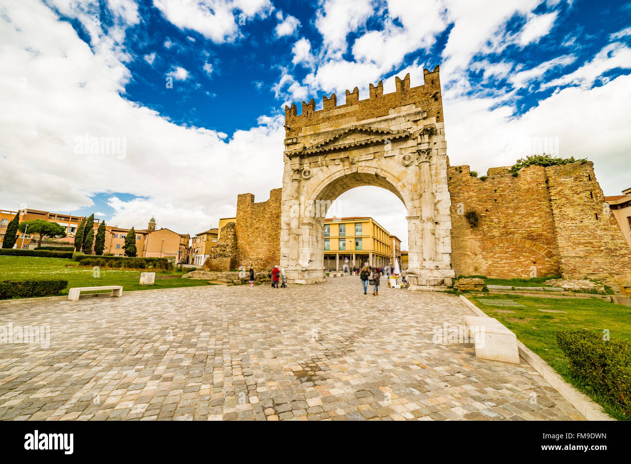 Arch of Augustus, the most ancient roman arch Stock Photo - Alamy