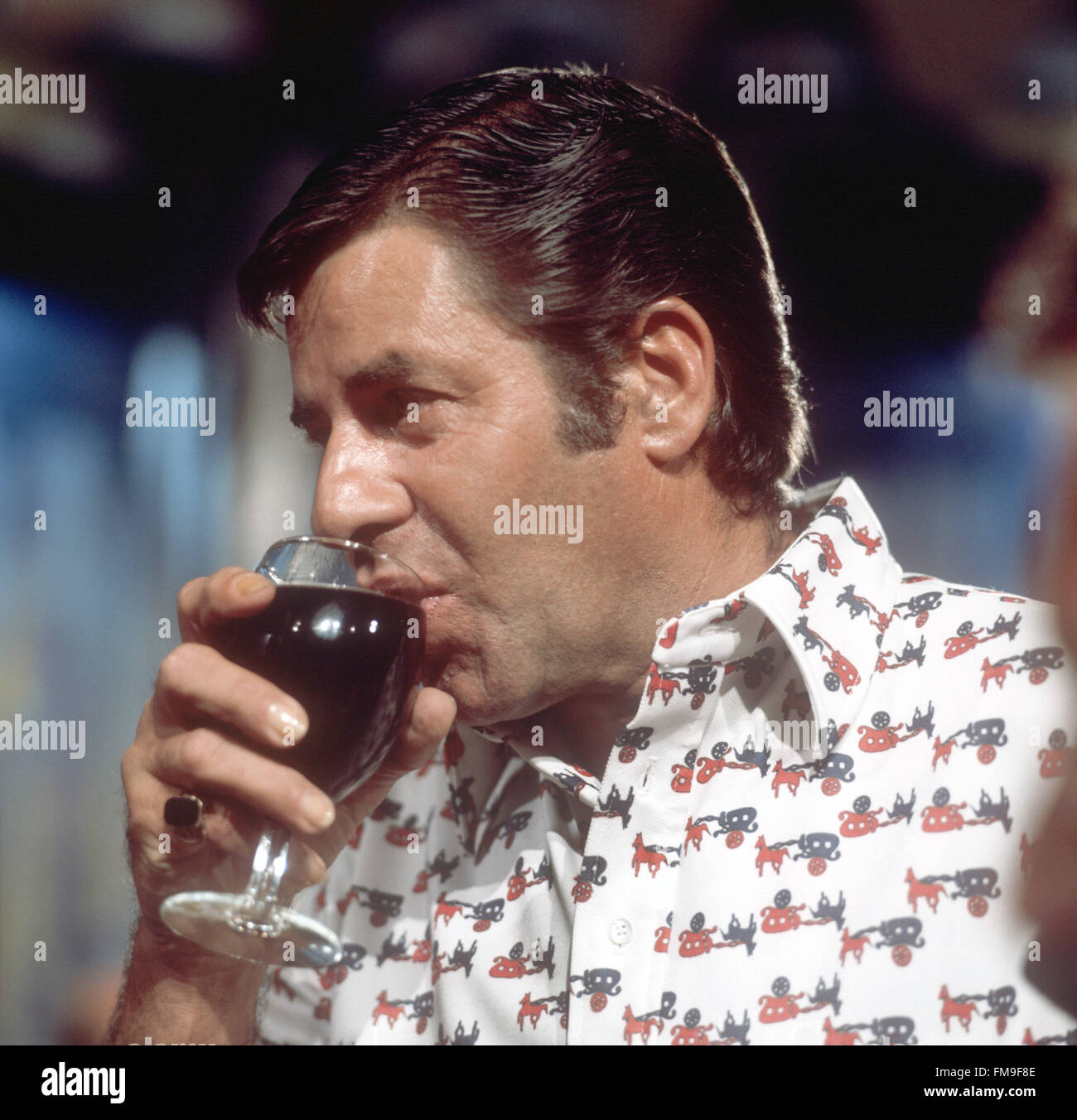 The US comedian, actor and entertainer Jerry Lewis at rehearsals for a ...