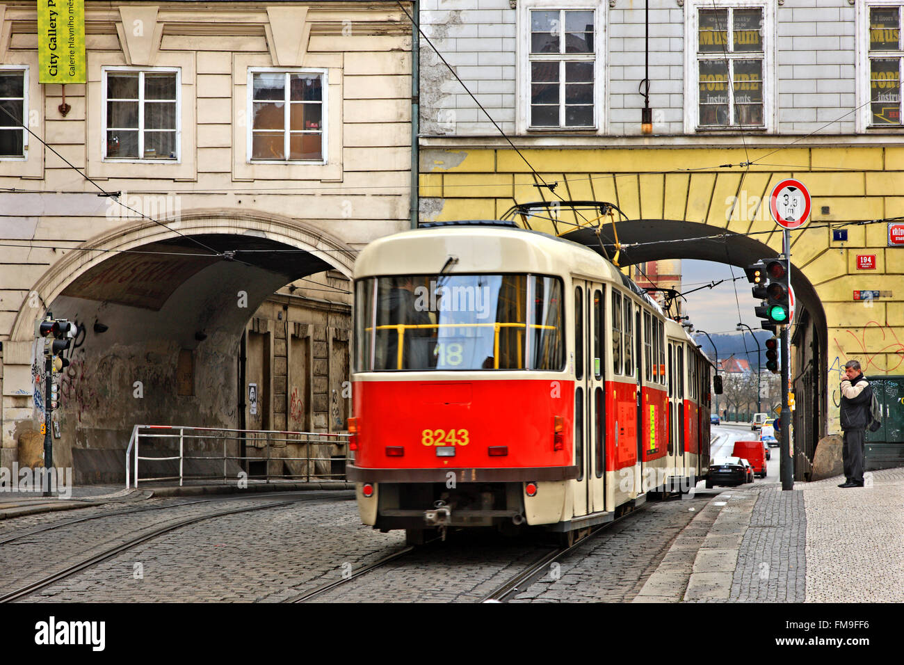 Vintage tram postcard hi-res stock photography and images - Alamy