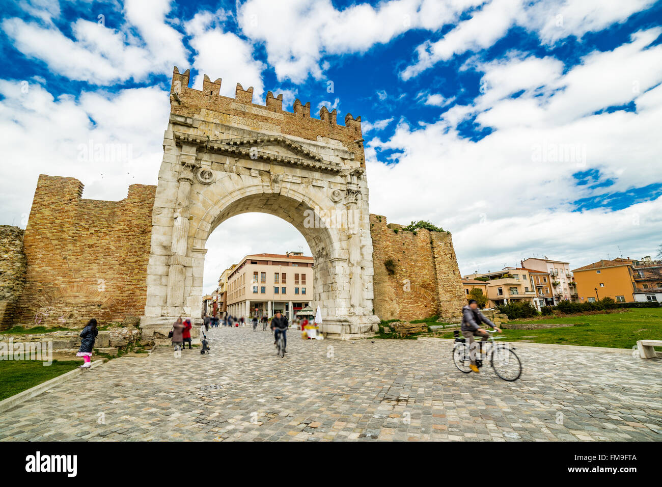 Arch of Augustus, the most ancient roman arch Stock Photo - Alamy