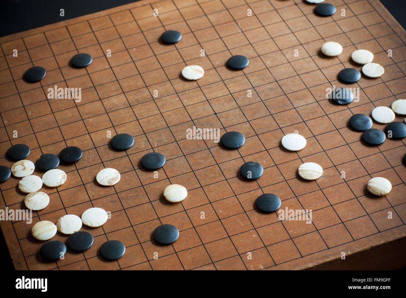 With an old japanese board Stock Photo - Alamy