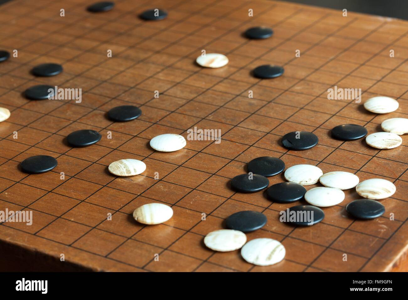 With an old japanese board Stock Photo - Alamy