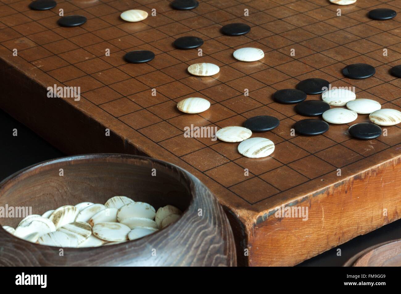 With an old japanese board Stock Photo - Alamy