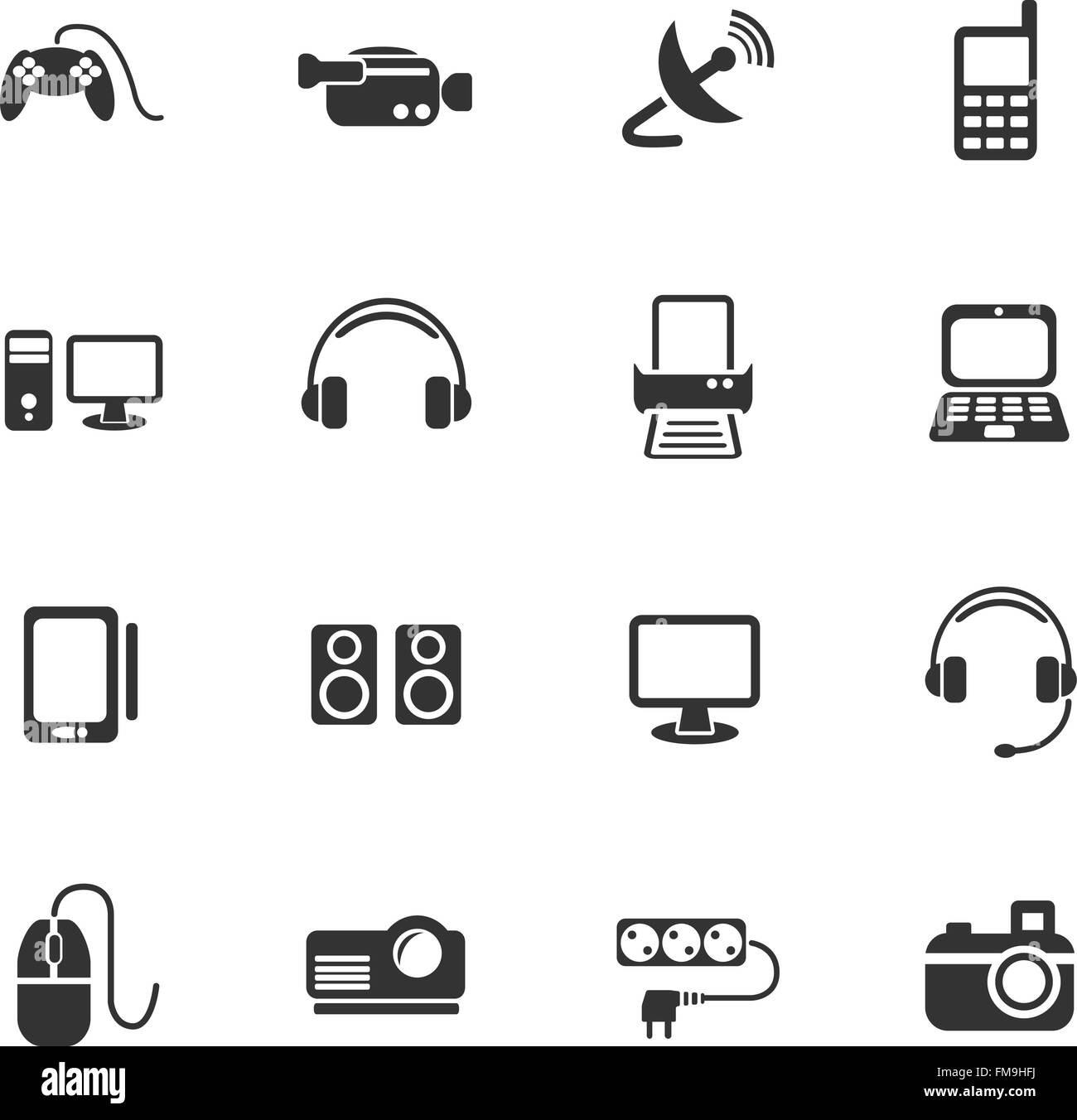 devices web icons for user interface design Stock Vector Image & Art ...