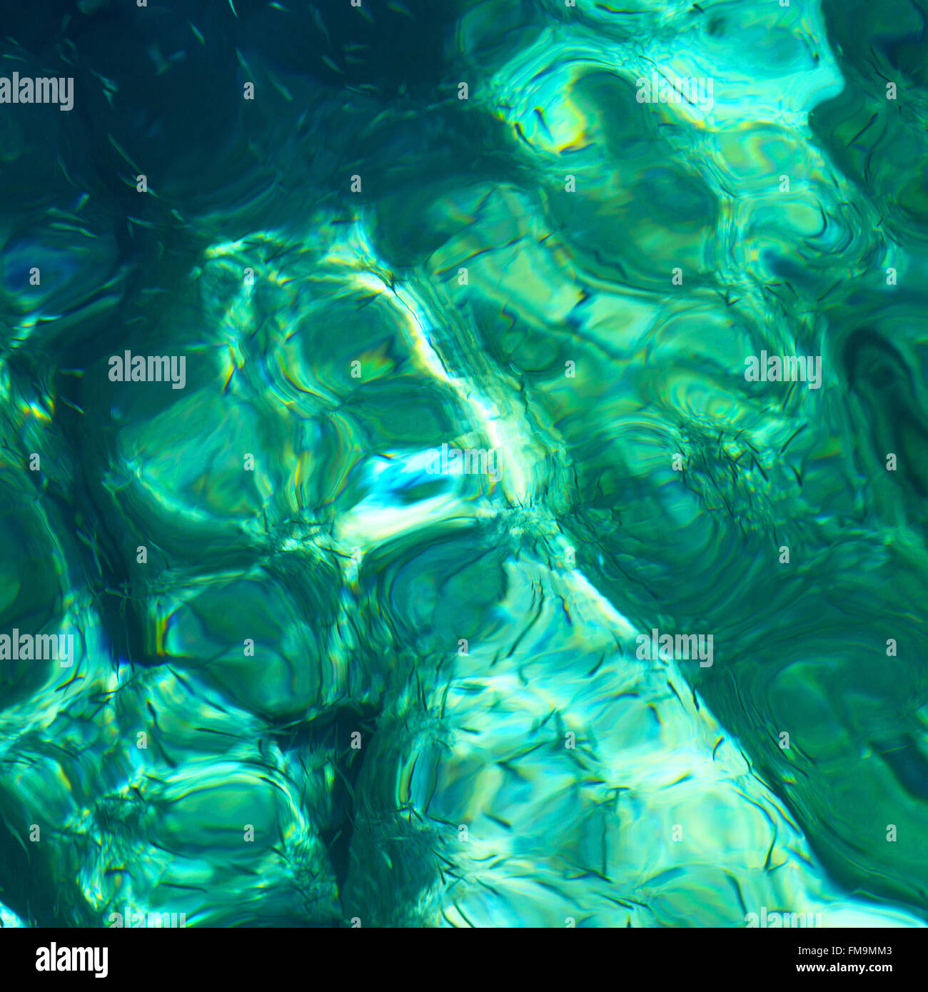 in the mediterranean sea of cyclades greece europe the color and reflex ...