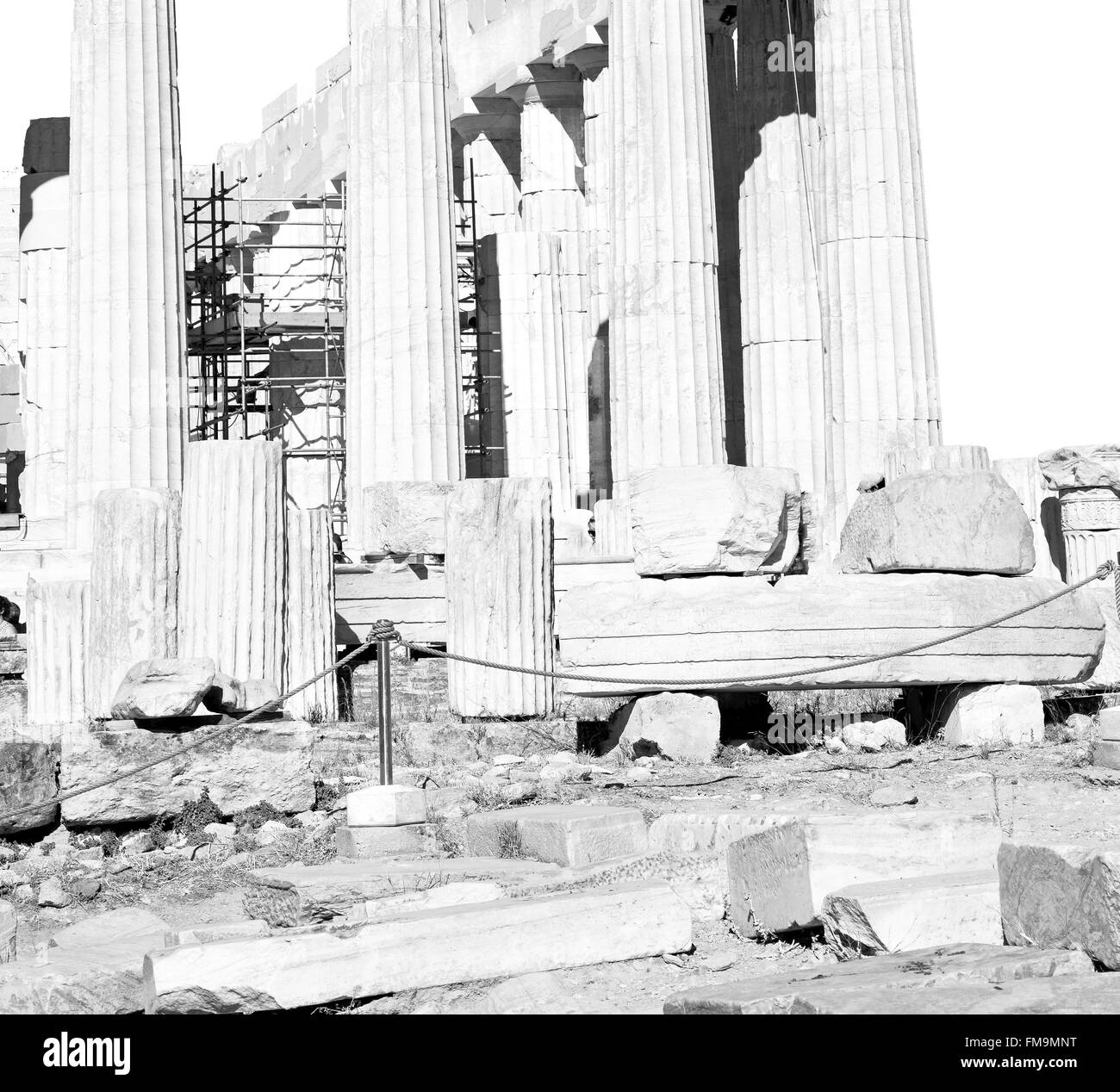 in greece the old architecture and historical place parthenon athens ...