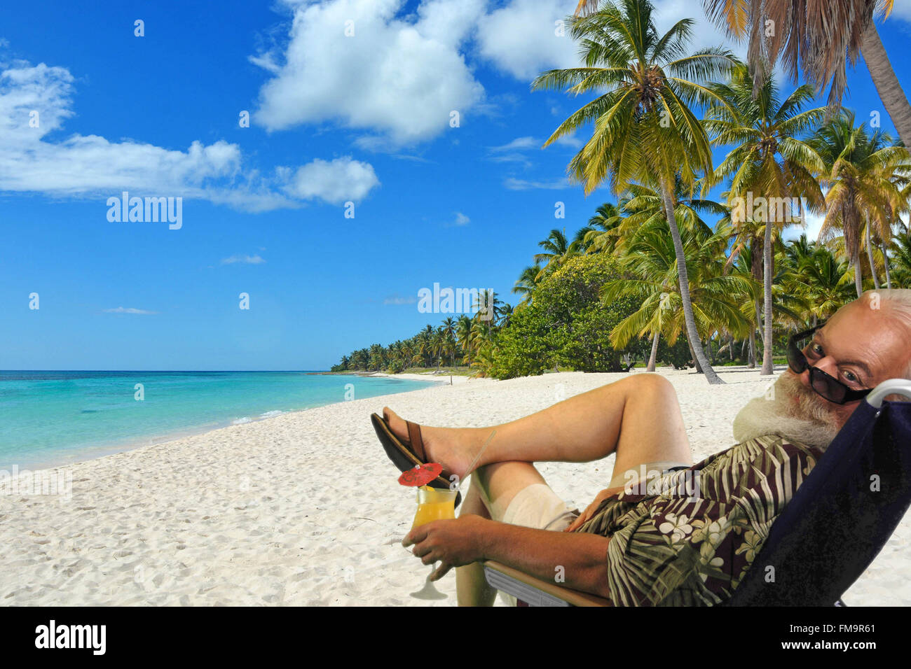 Santa Christmas in July Stock Photo - Alamy