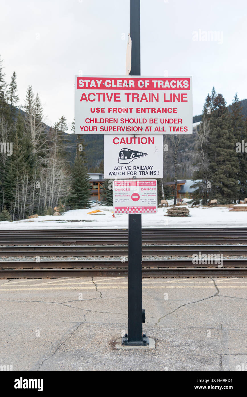 Railway Danger Sign High Resolution Stock Photography and Images - Alamy