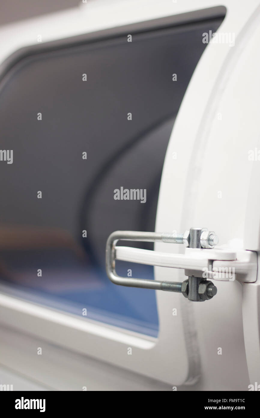 Hyperbaric oxygen therapy HBOT chamber tank in medical hospital clinic ...