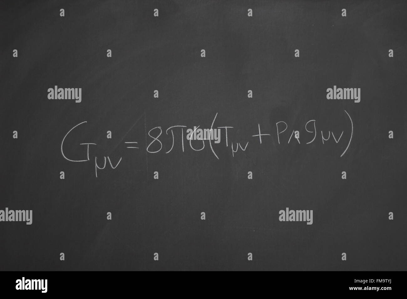 Studying the science of mathematics and economics on a blackboard Stock ...