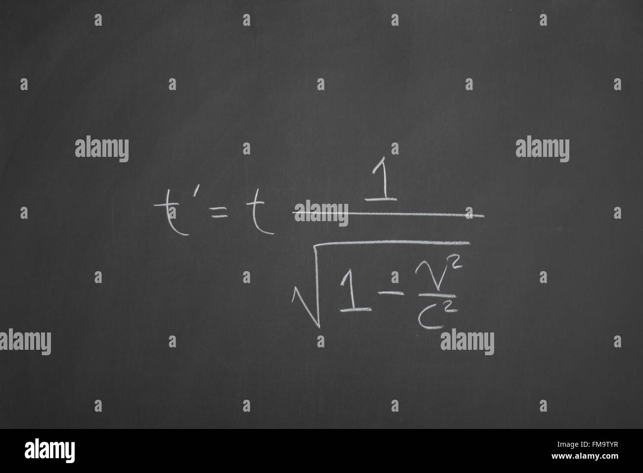 Studying the science of mathematics and economics on a blackboard Stock ...