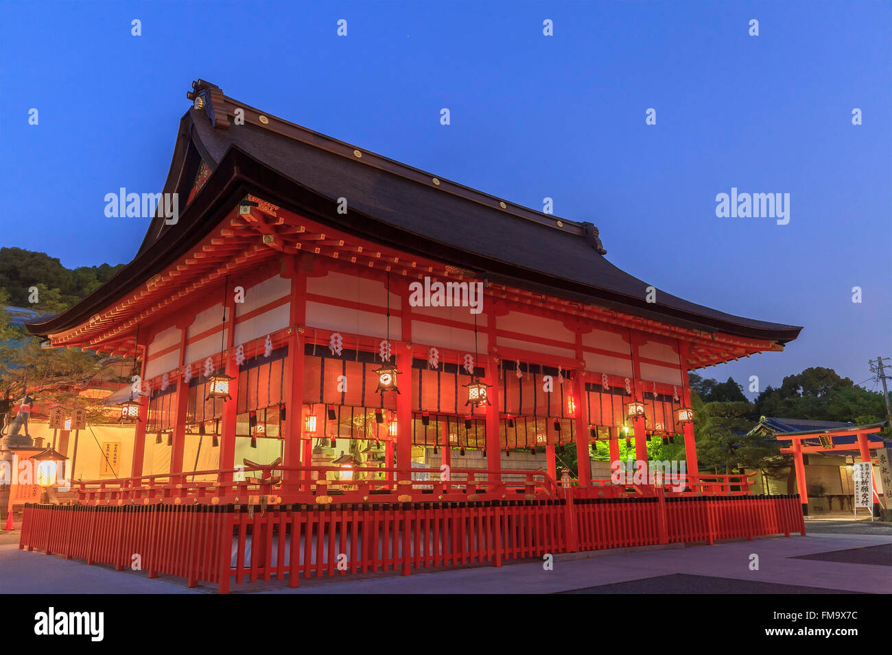 The famous Fushimi Inari-taisha in Fushimi-ku, Kyoto, Japan Stock Photo ...