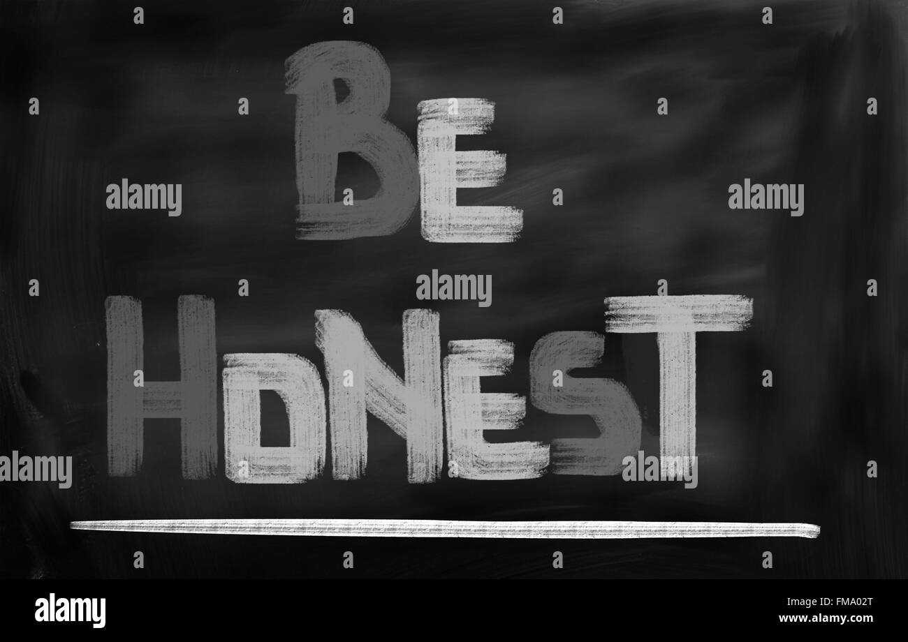 Be Honest Concept Stock Photo - Alamy