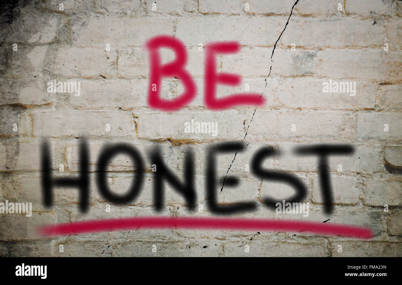 Be Honest Concept Stock Photo - Alamy