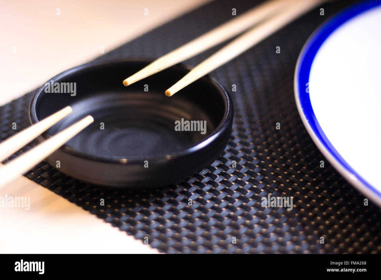 Traditional Japanese wooden oriental chopsticks used to eat Asian and ...